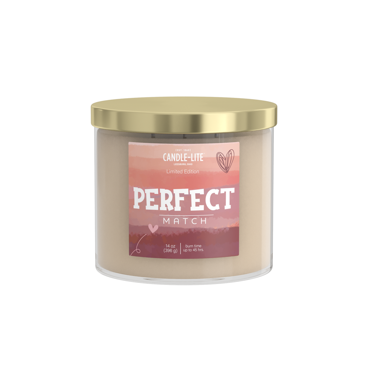 Perfect Match 3-wick 14oz Jar Candle – Candle-lite Company