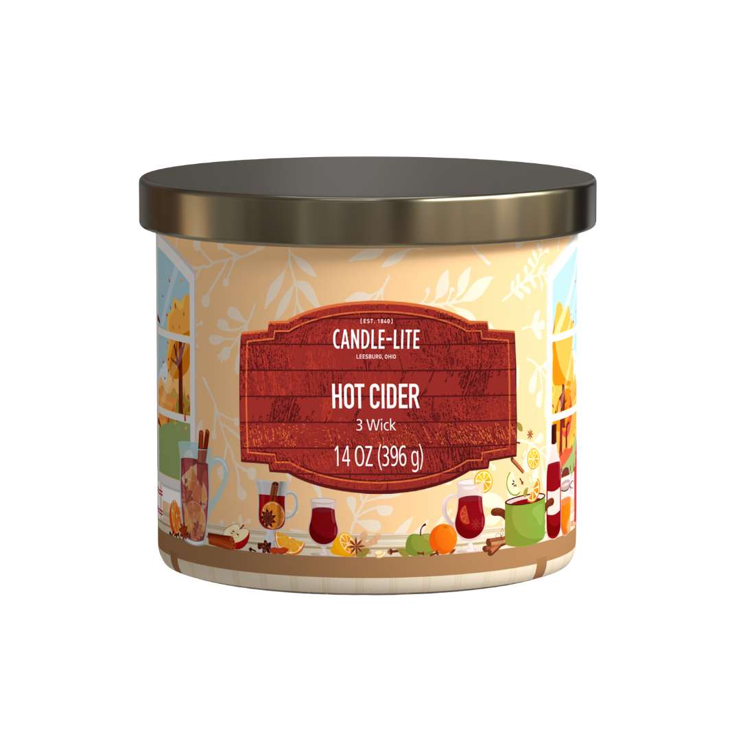 Hot Cider 3-wick 14oz Jar Candle – Candle-lite Company
