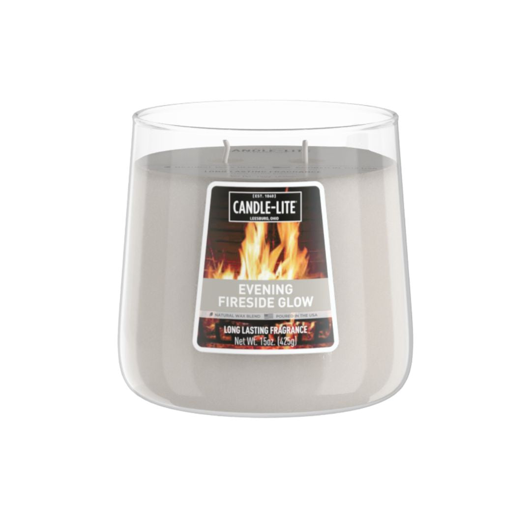 Evening Fireside Glow 15oz 2-wick Jar Candle – Candle-lite Company
