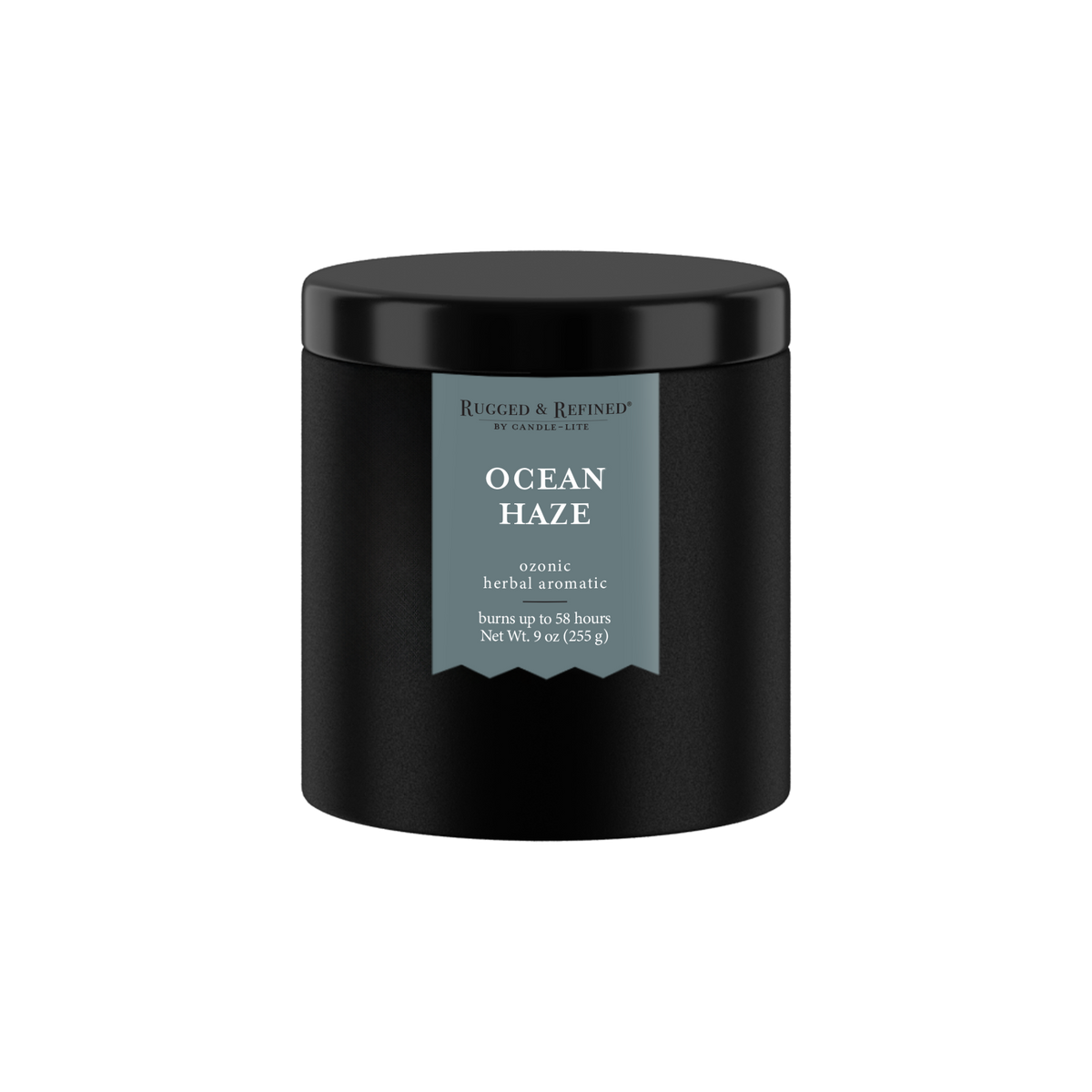 Ocean Haze 9oz Black Tin Candle – Candle-lite Company