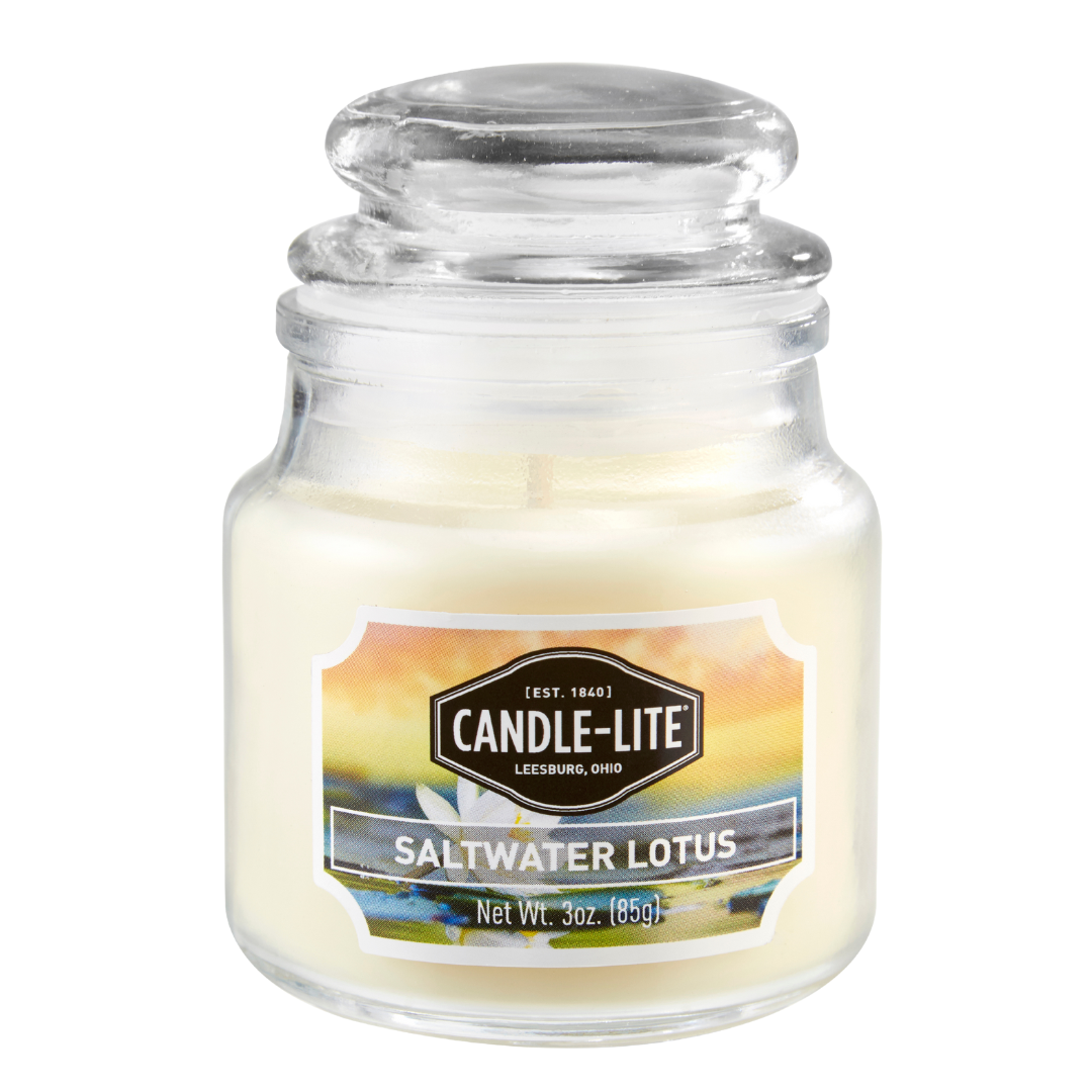 Saltwater Lotus 3oz Jar Candle – Candle-lite Company